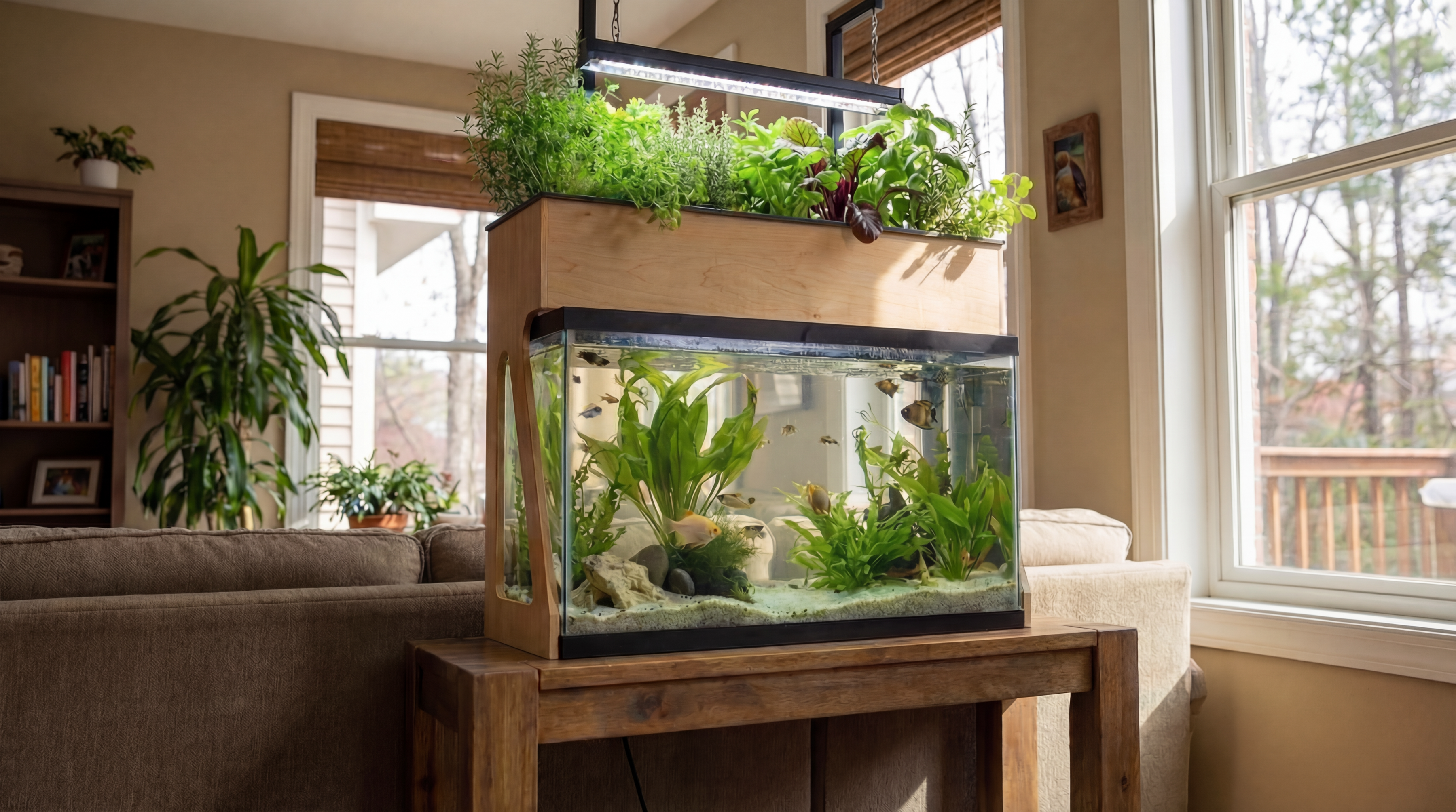 AquaSprouts: Indoor Aquaponics, Hydroponics, Water Gardens for Home